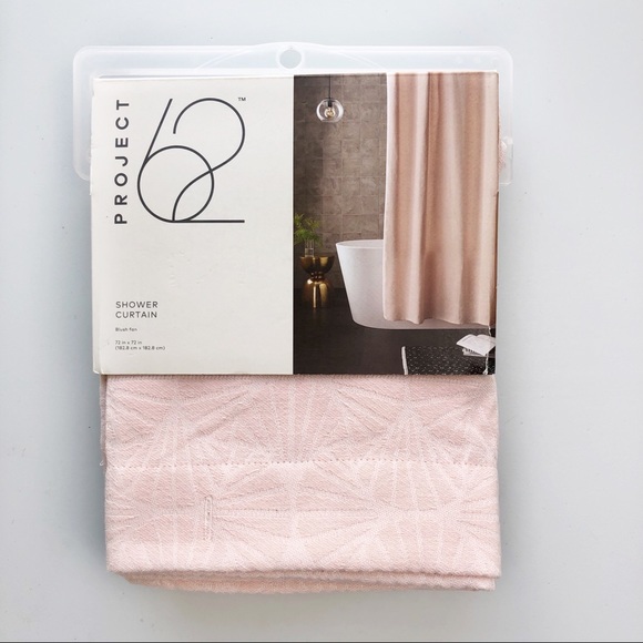 Project 62 | Bath | Project 62 Blush Fan Jacquard Woven Shower Curtain ...